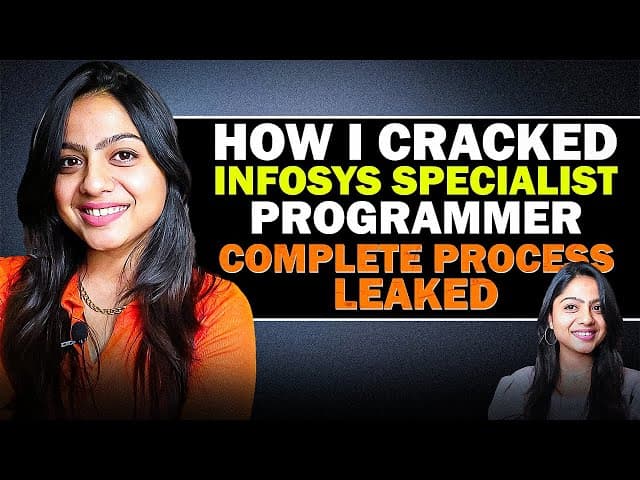 How to Prepare for the Infosys Specialist Programmer Role: Insights ...