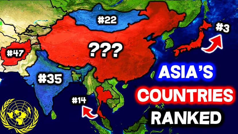 Ranking the 48 Countries in Asia from Worst to Best | Galaxy