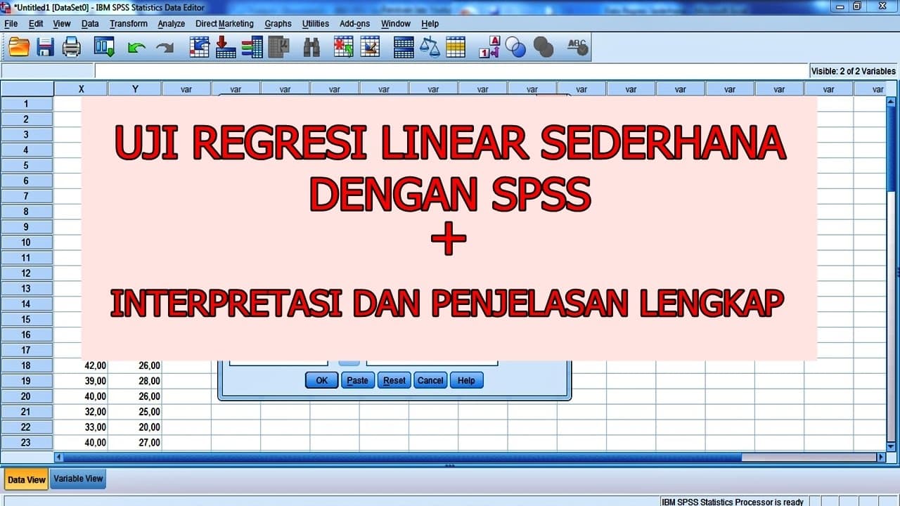 Panduan Lengkap Uji Regresi Linear Sederhana Menggunakan SPSS | Galaxy.ai
