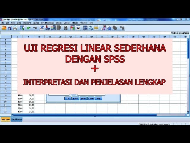 Panduan Lengkap Uji Regresi Linear Sederhana Menggunakan SPSS | Galaxy.ai