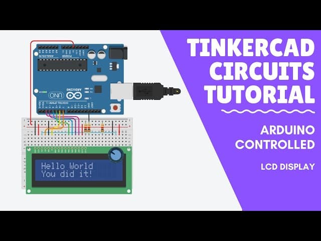 Mastering Tinkercad Circuits: A Comprehensive Guide to Using an LCD Screen with Arduino | Galaxy ...