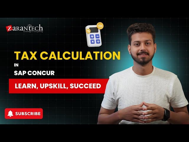 Understanding Tax Calculation in SAP Concur | Galaxy.ai