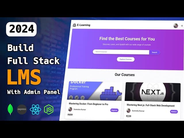 Building A Full Stack Learning Management System With Mern Stack Galaxy Ai Galaxy Ai