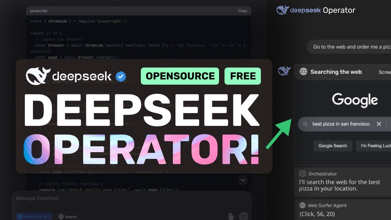 Deepseek Operator: A Free Alternative to OpenAI's Operator | Galaxy.ai