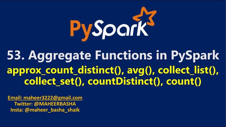 Understanding Aggregate Functions in PySpark: A Comprehensive Guide | Galaxy.ai