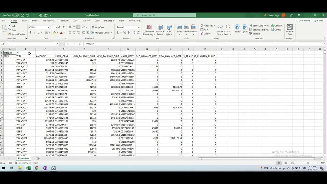 Effortlessly Load Over 1 Million Rows from Excel into Snowflake Using Excelerator | Galaxy.ai