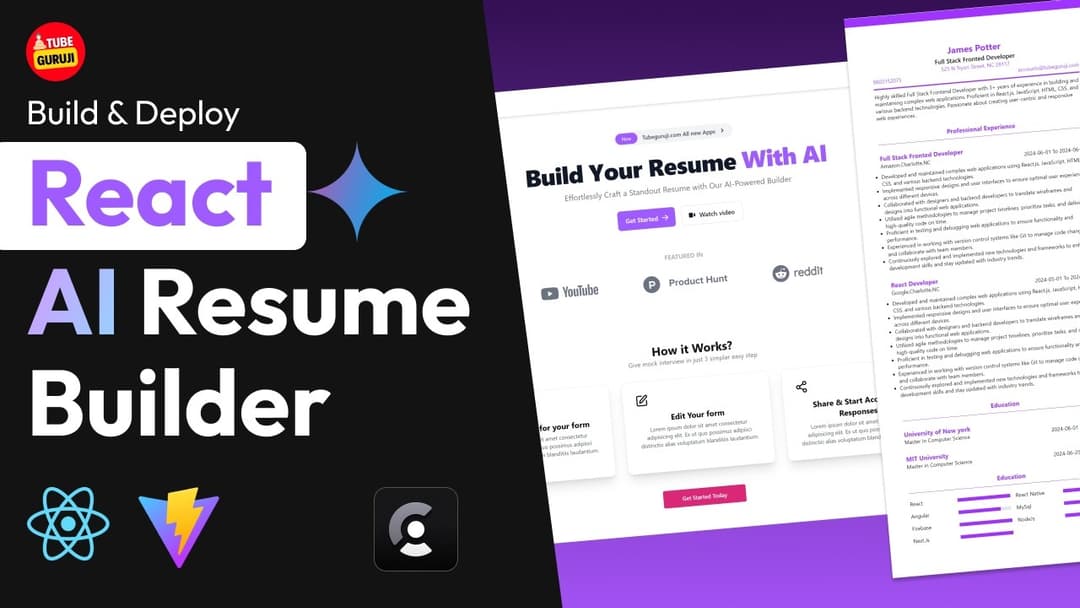 Building and Deploying an AI-Powered Resume Builder App with React and Strapi | Galaxy.ai