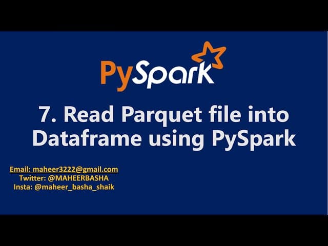 How to Read Parquet Files into DataFrames Using PySpark in Azure ...
