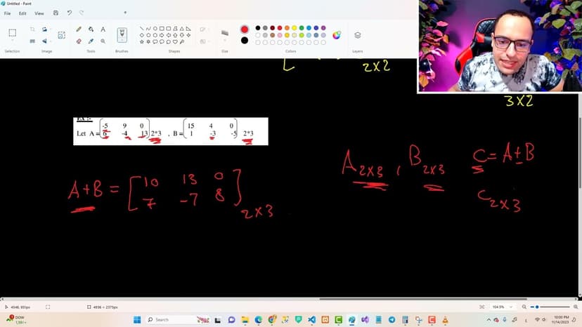 Understanding Matrix Operations: Addition and Subtraction | Galaxy.ai