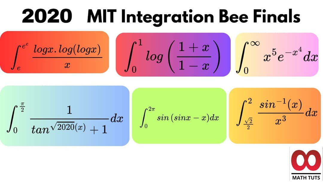 Solving The 2020 Mit Integration Bee Qualifier Exam A Comprehensive