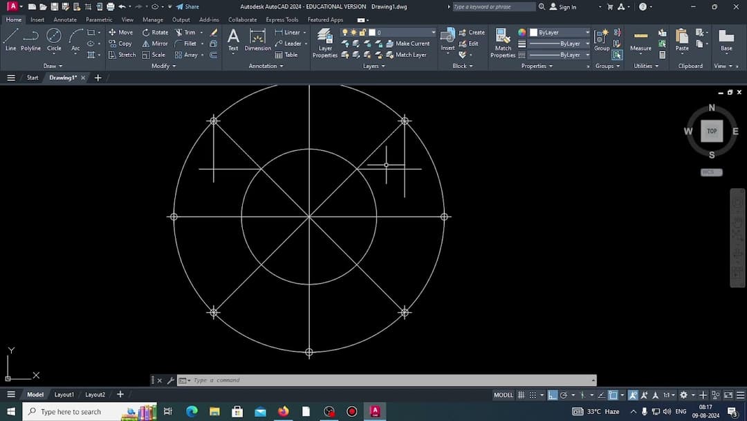 Mastering Ellipse Drawing with the Concentric Circle Method in AutoCAD ...