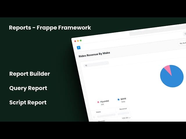 Creating Reports in Frappe Framework: A Comprehensive Guide to Builder, Query, and Script ...