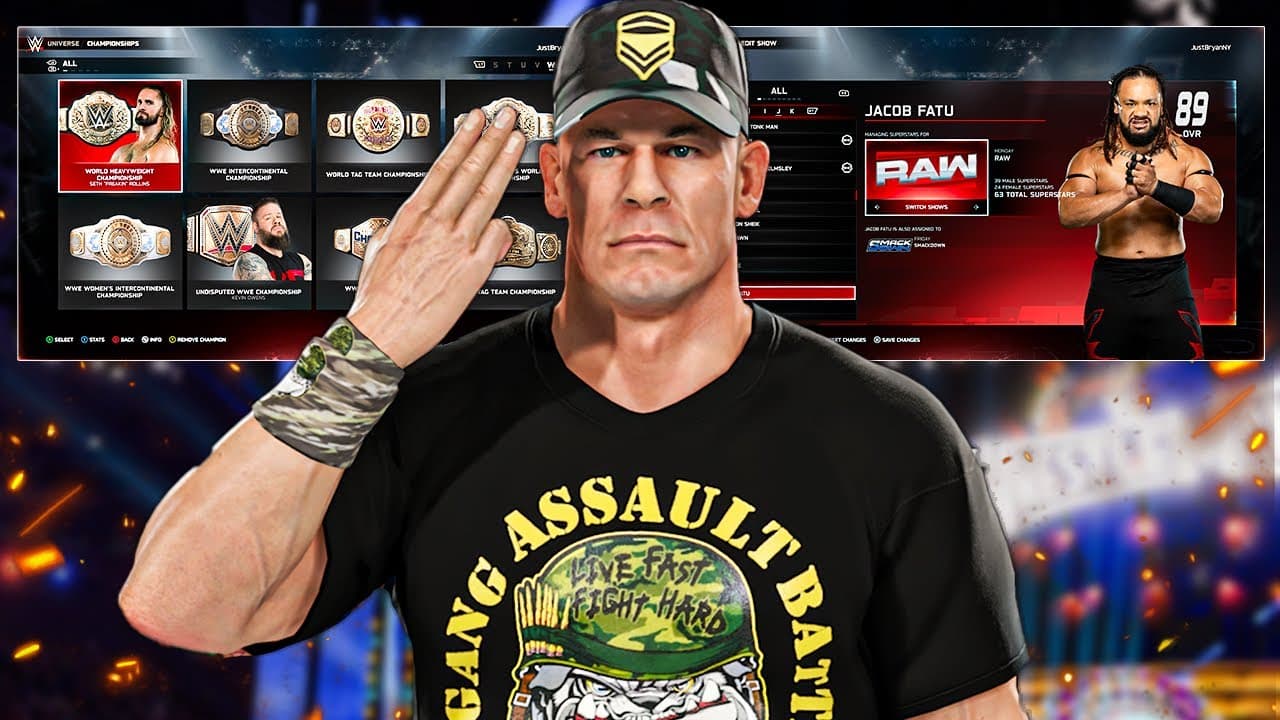 How to Create the Best Universe Mode in WWE 2K25: A Comprehensive Guide ...