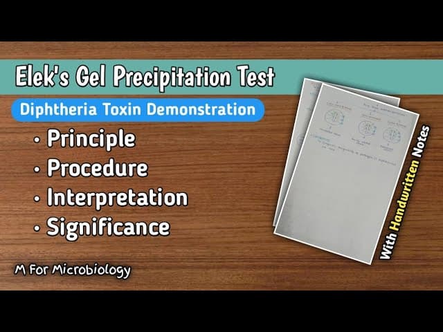 Understanding the Elek's Gel Precipitation Test: Principle, Procedure ...