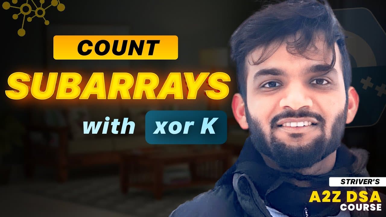 Understanding the Count of Subarrays with XOR K: From Brute Force to ...