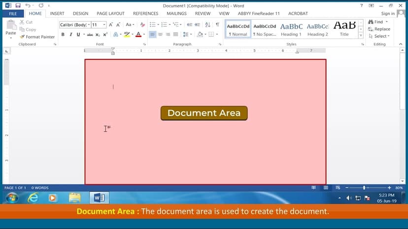 Understanding the Components of the MS Word Window | Galaxy.ai