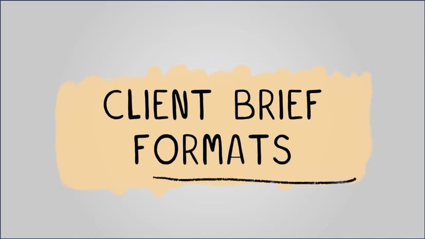 Understanding Client Brief Formats for Creative Professionals | Galaxy