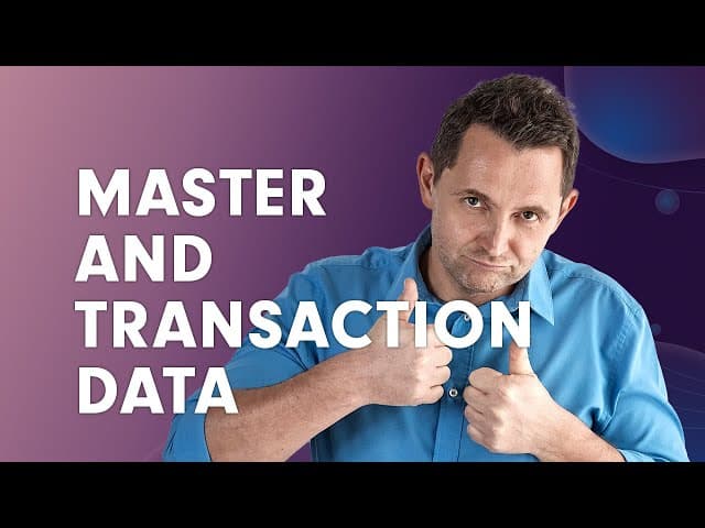 Understanding SAP: Master Data vs. Transaction Data | Galaxy.ai