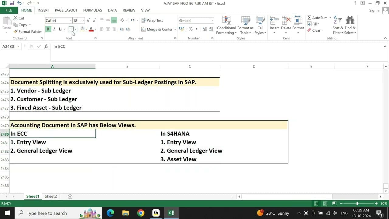Understanding Document Splitting in SAP S/4 HANA FICO | Galaxy.ai