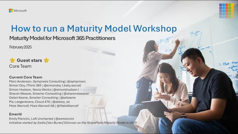 Understanding the Maturity Model for Microsoft 365: A Comprehensive ...