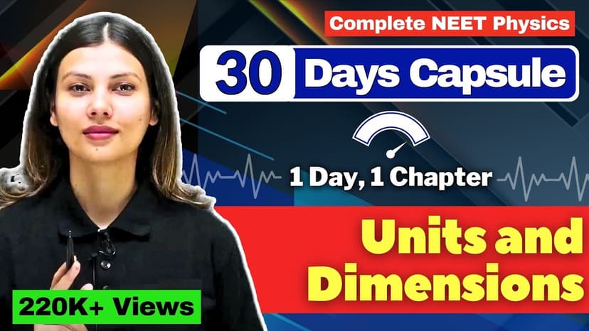 Understanding Units and Dimensions for NEET Preparation | Galaxy.ai