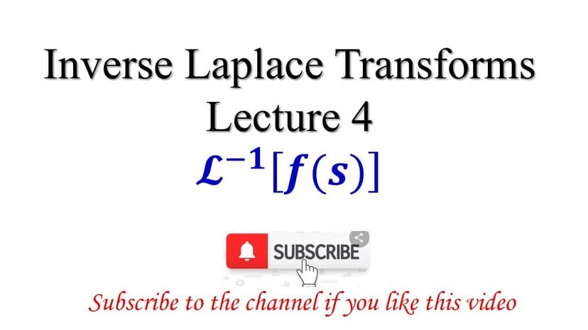Understanding Inverse Laplace Transforms: A Comprehensive Guide | Galaxy
