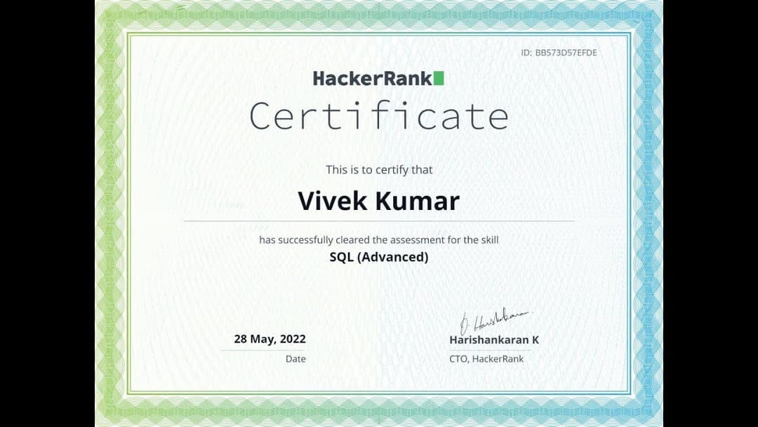 Mastering SQL Advanced Certification on HackerRank: A Step-by-Step ...