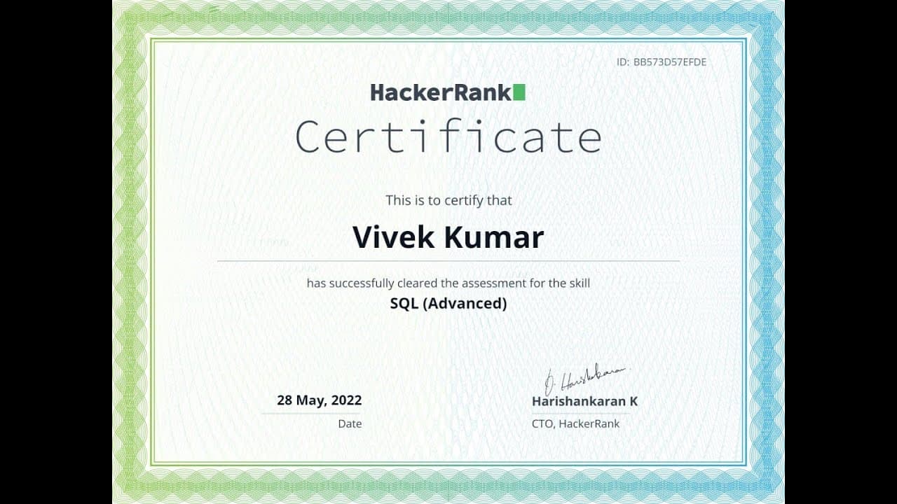 Mastering SQL Advanced Certification on HackerRank: A Step-by-Step Guide | Galaxy.ai