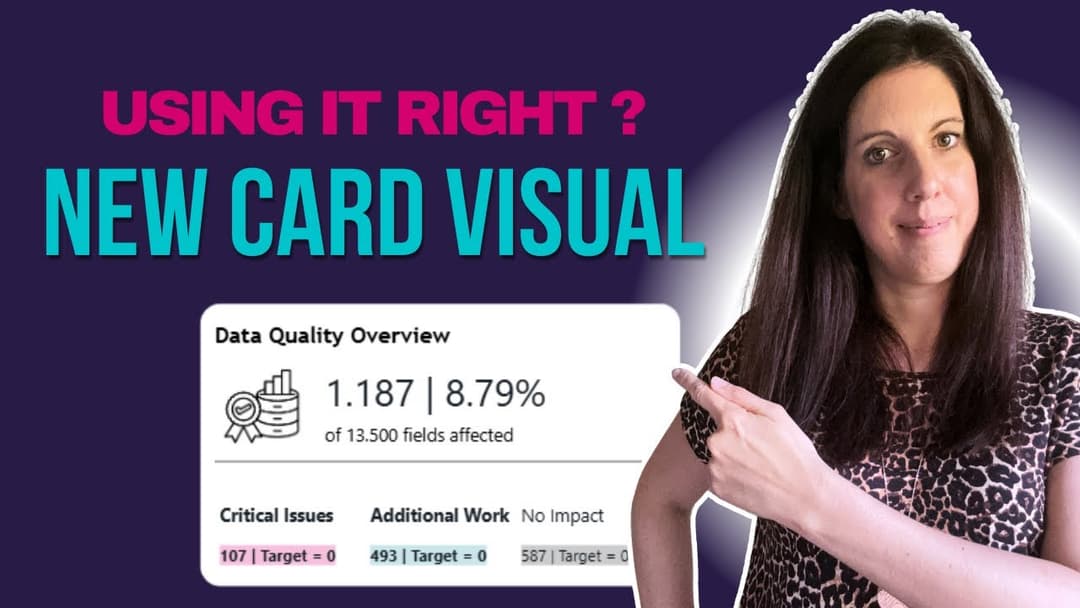 Mastering the New Card Visual in Power BI to Create Effective KPI Cards ...