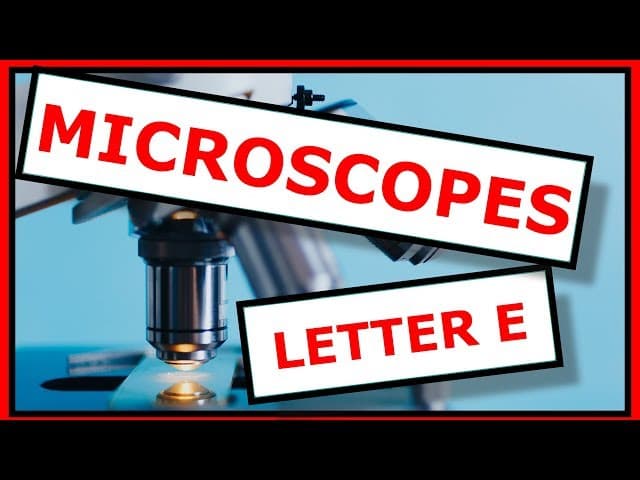 Understanding the Letter E Slide: A Microscope Demonstration | Galaxy.ai