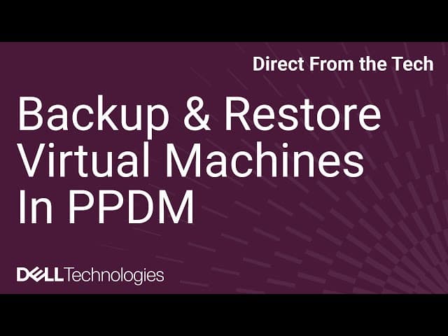 A Comprehensive Guide to Backup and Restore Virtual Machines in PowerProtect Data Manager ...